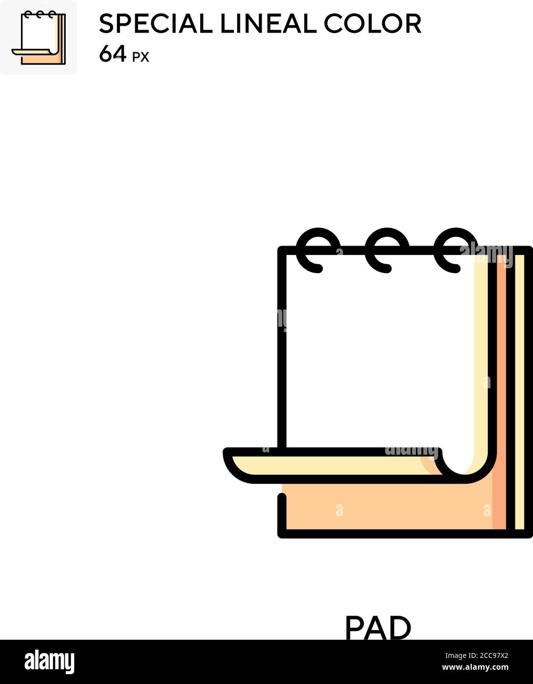 Pad Special lineal color vector icon. Illustration symbol design ...