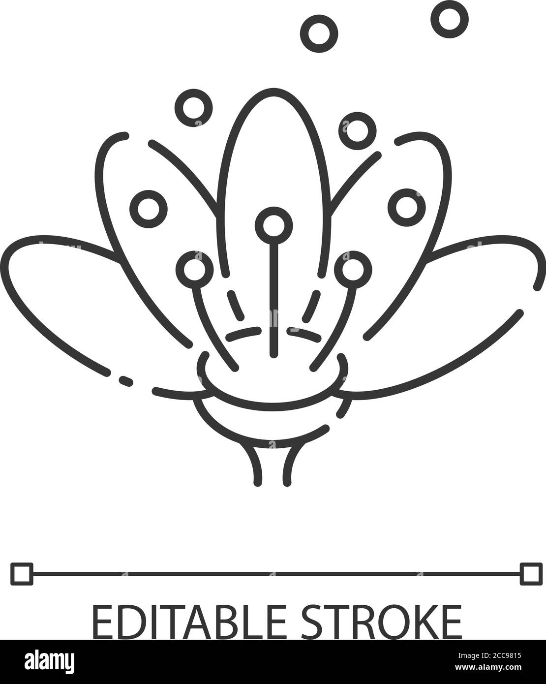 Pollen linear icon Stock Vector Image & Art - Alamy