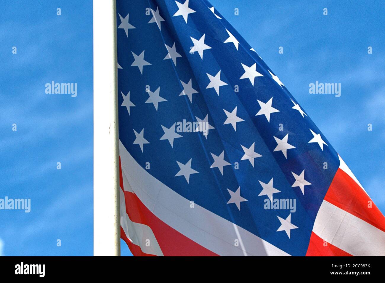 August 19, 2020, Schleswig, Stars and Stripes, a flag of the United ...