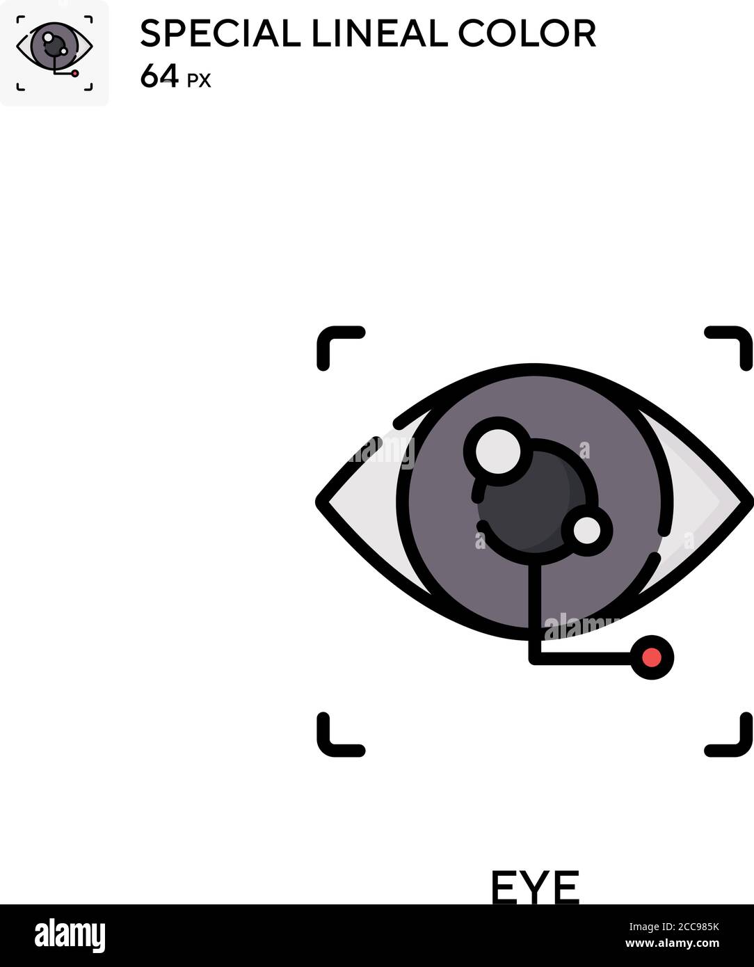 Eye Special lineal color vector icon. Illustration symbol design ...