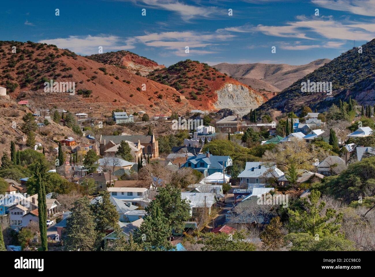 General view of Bisbee, Arizona, USA Stock Photo - Alamy