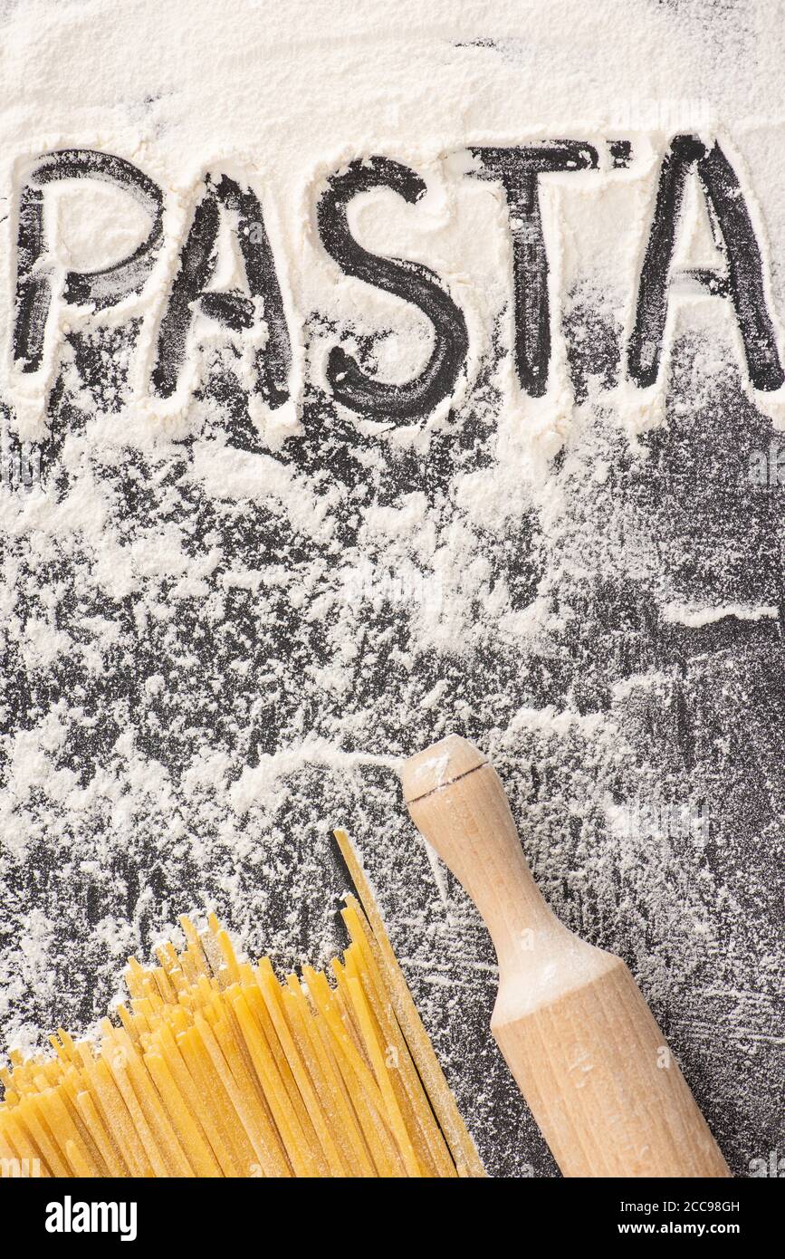 Pasta word hi-res stock photography and images - Alamy