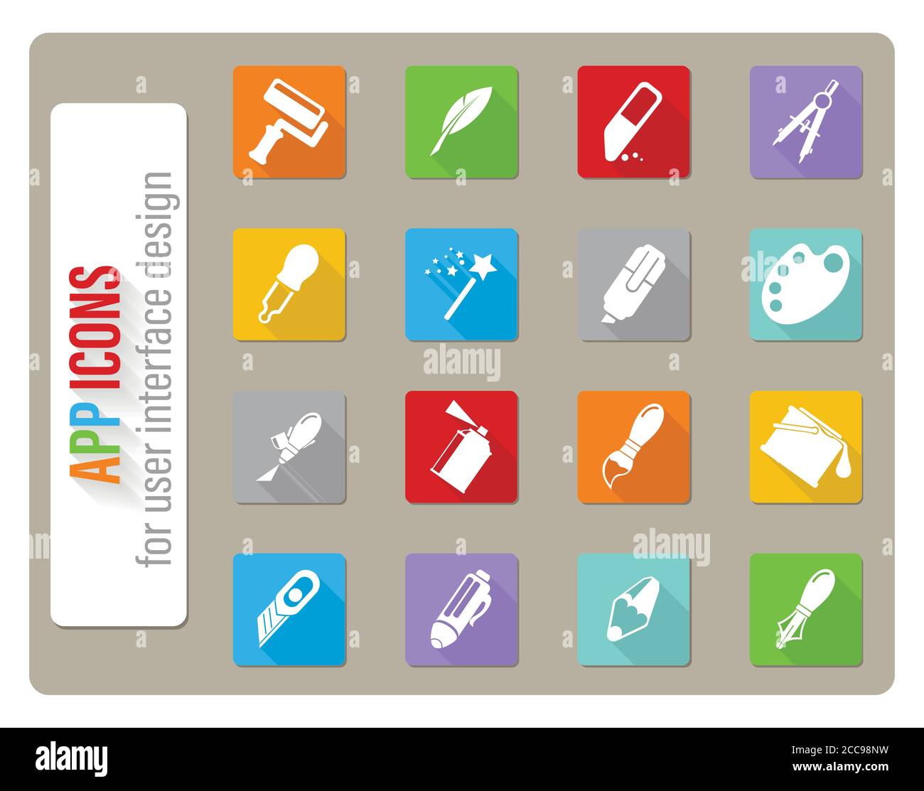 Design tools icons set Stock Vector Image & Art - Alamy