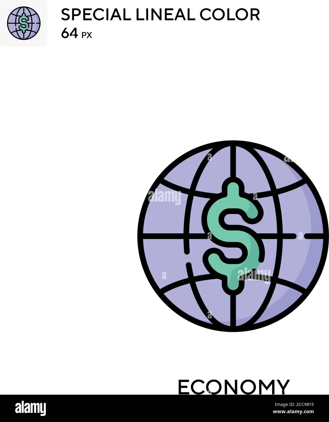 Economy Special lineal color vector icon. Illustration symbol design ...