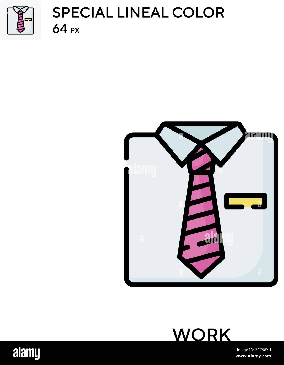 Work Special lineal color vector icon. Illustration symbol design ...