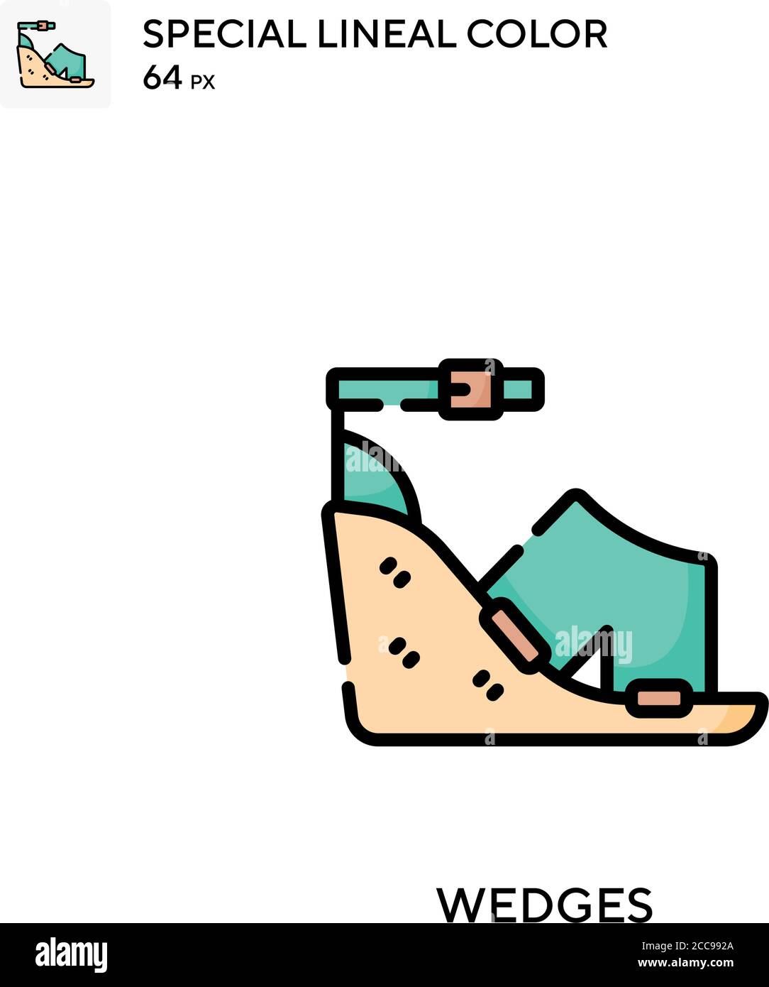 Wedges Special lineal color vector icon. Illustration symbol design ...