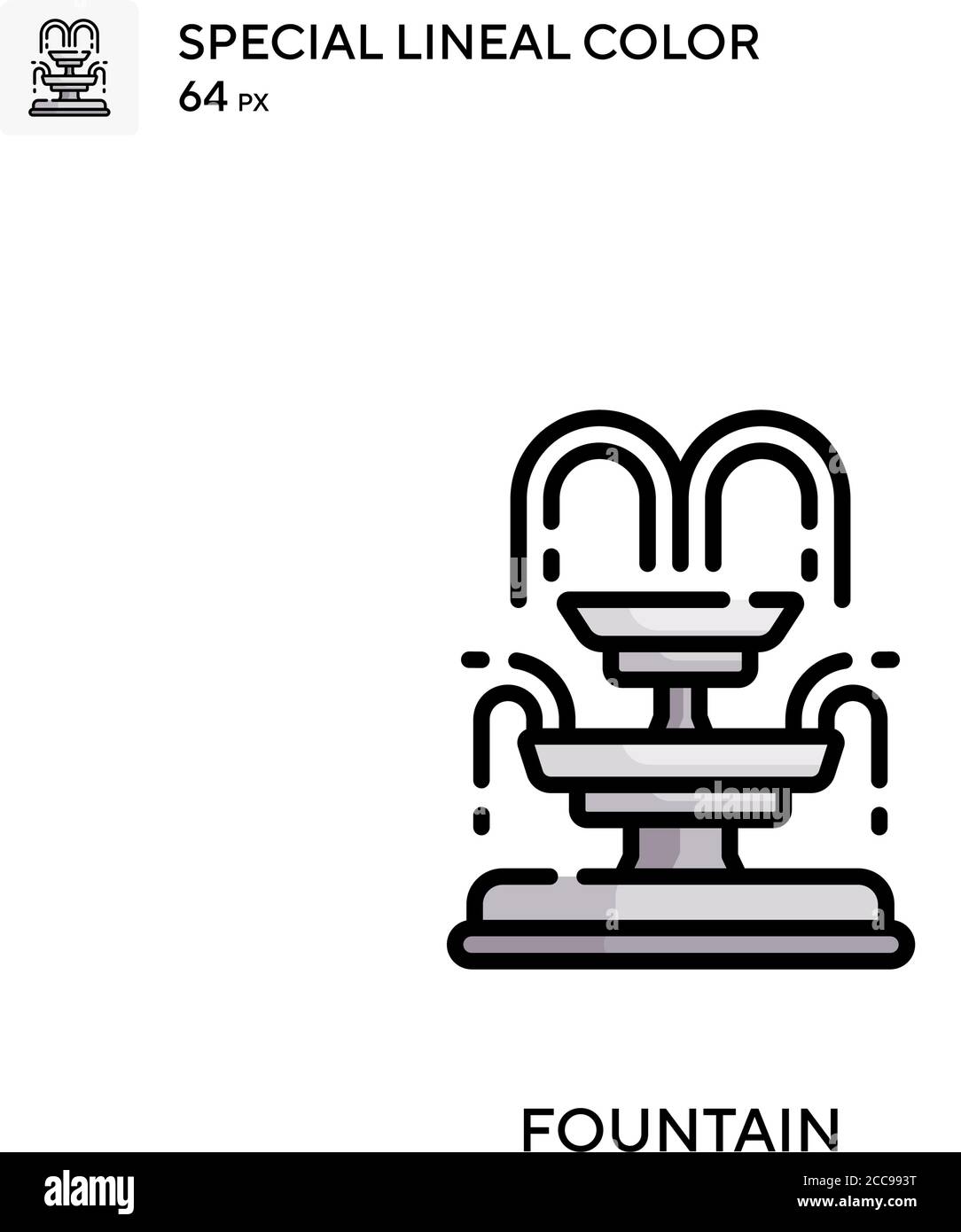 Fountain Special lineal color vector icon. Illustration symbol design ...