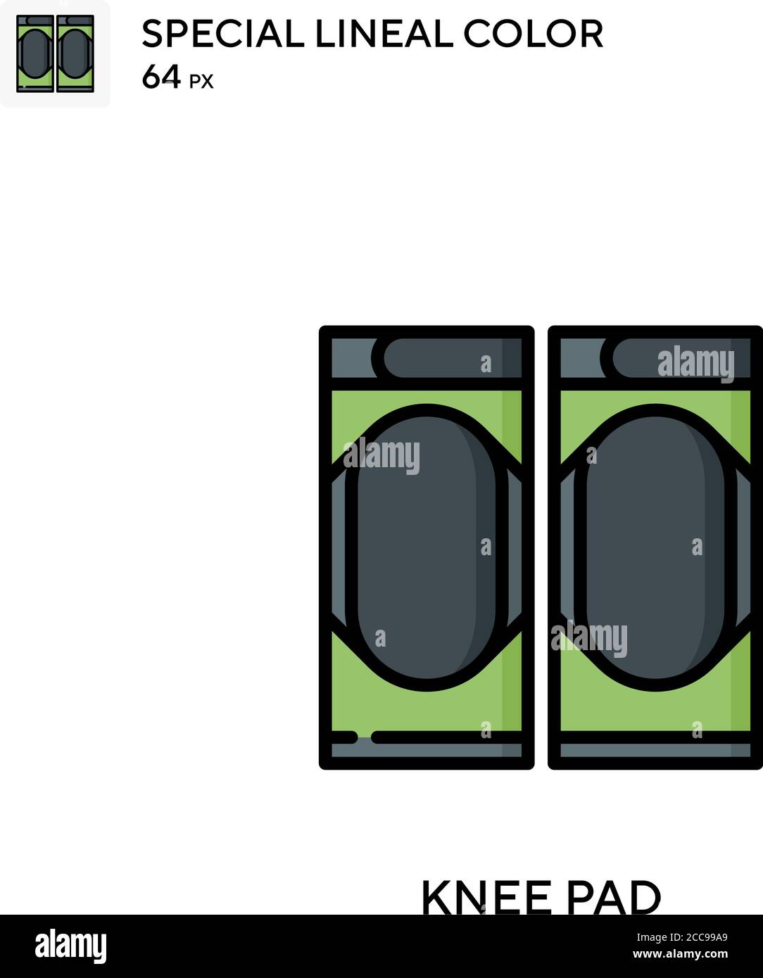 Knee pad Special lineal color vector icon. Illustration symbol design ...