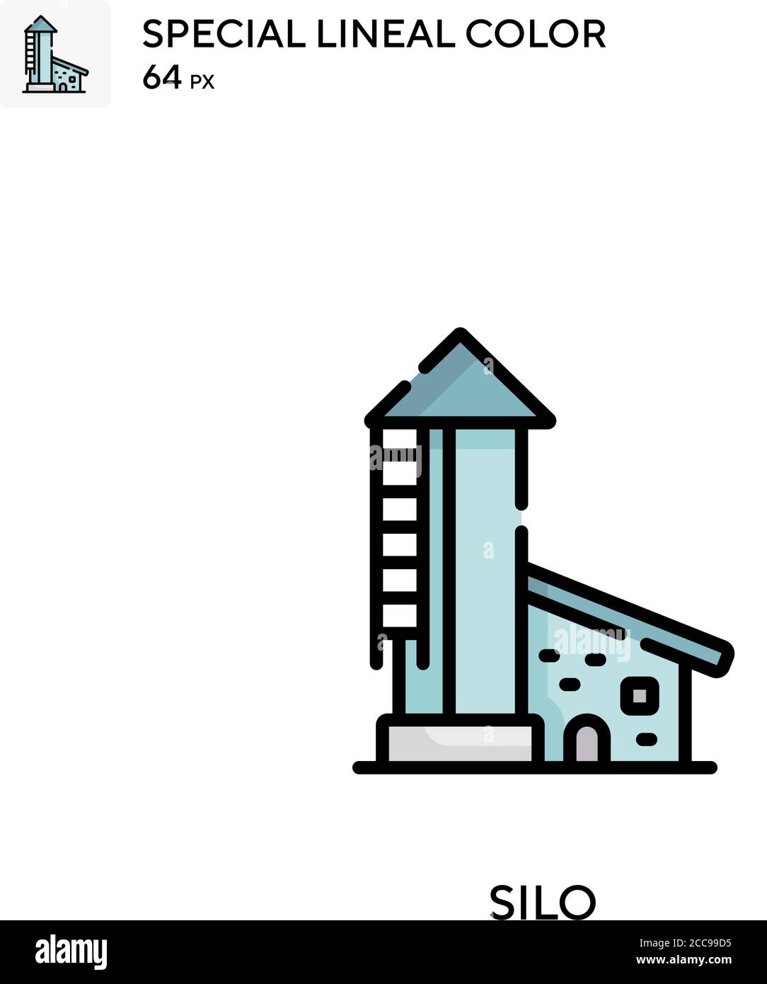 Silo Special lineal color vector icon. Illustration symbol design ...