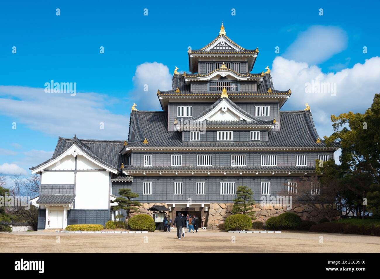 Okayama, Japan - Okayama Castle in Okayama, Japan. The main tower ...