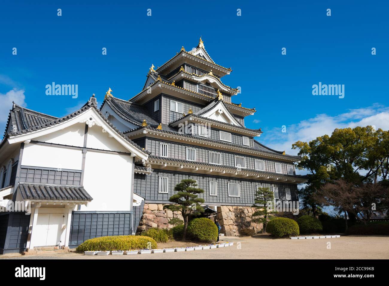 Okayama, Japan - Okayama Castle in Okayama, Japan. The main tower ...