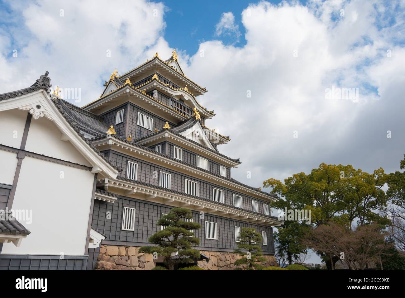 Okayama, Japan - Okayama Castle in Okayama, Japan. The main tower ...