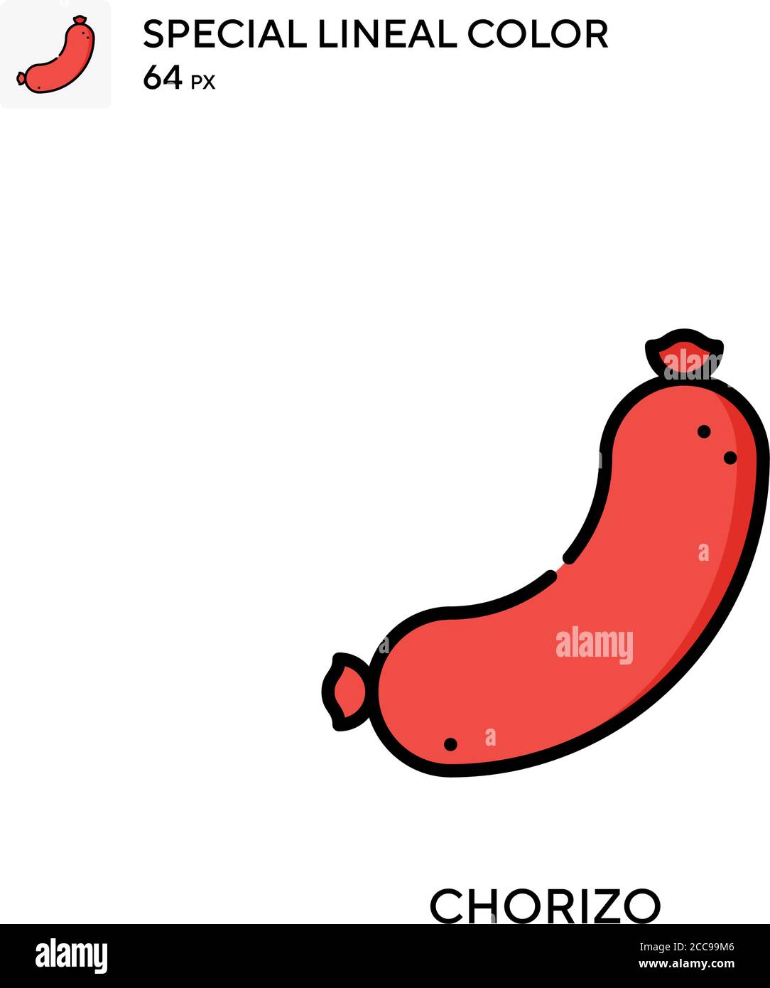 Sausage chorizo spanish traditional chorizo sausage Stock Vector Images ...