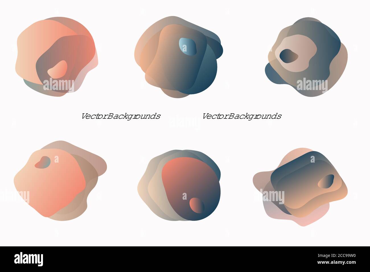 Blots, abstract multicolored pastel drops for design of application ...