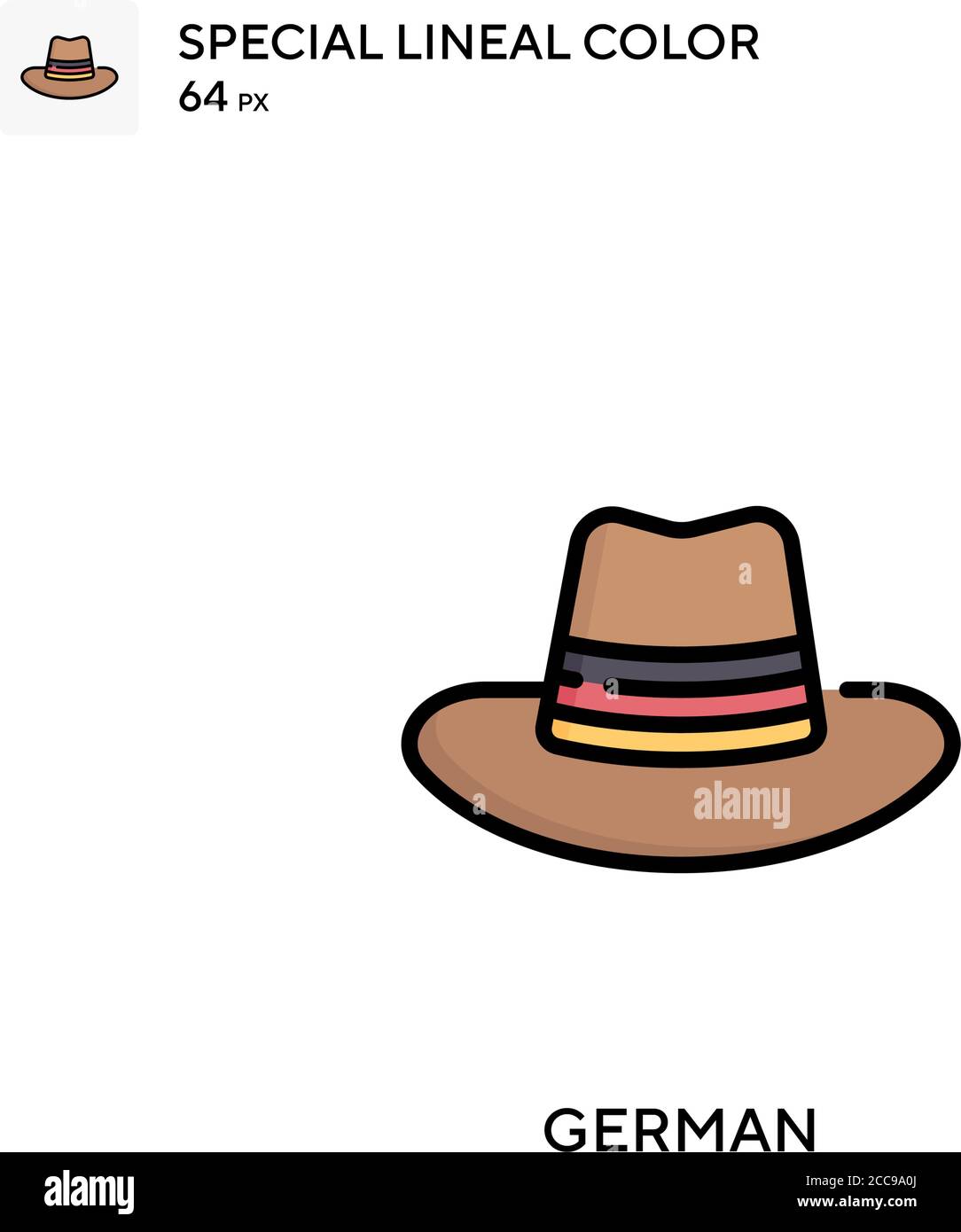 German Special lineal color vector icon. Illustration symbol design ...