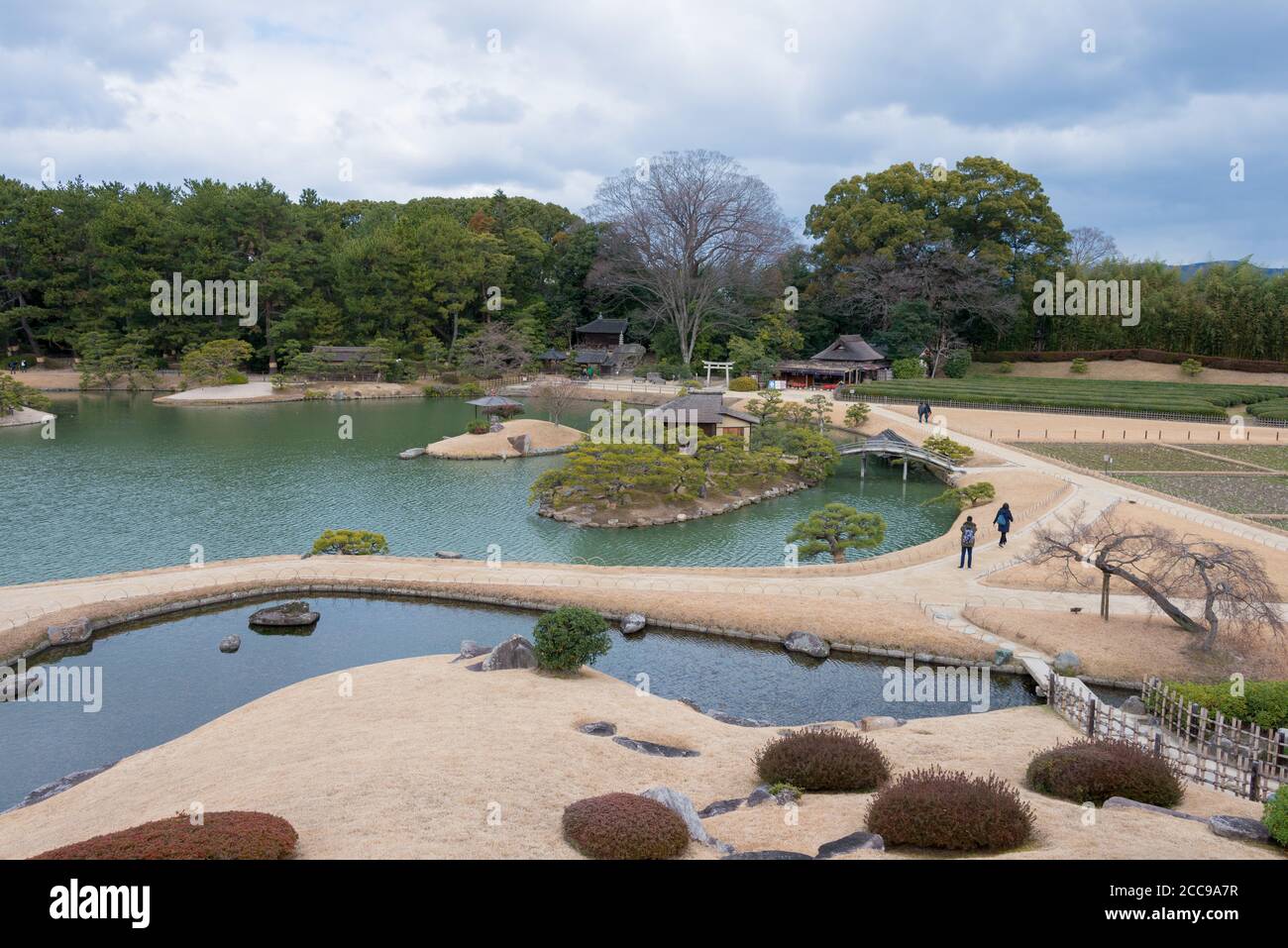 Okayama, Japan - Korakuen Garden in Okayama, Japan. Korakuen was built ...