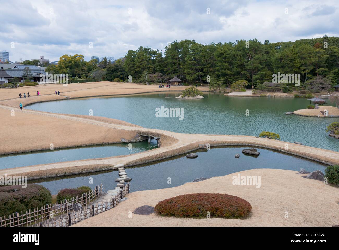Okayama, Japan - Korakuen Garden in Okayama, Japan. Korakuen was built ...