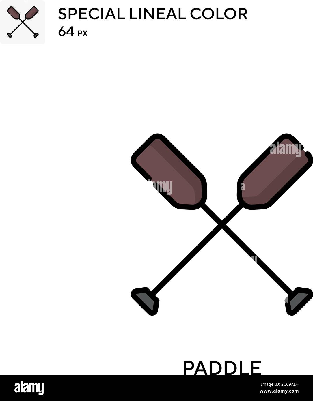 Paddle Special lineal color vector icon. Illustration symbol design ...