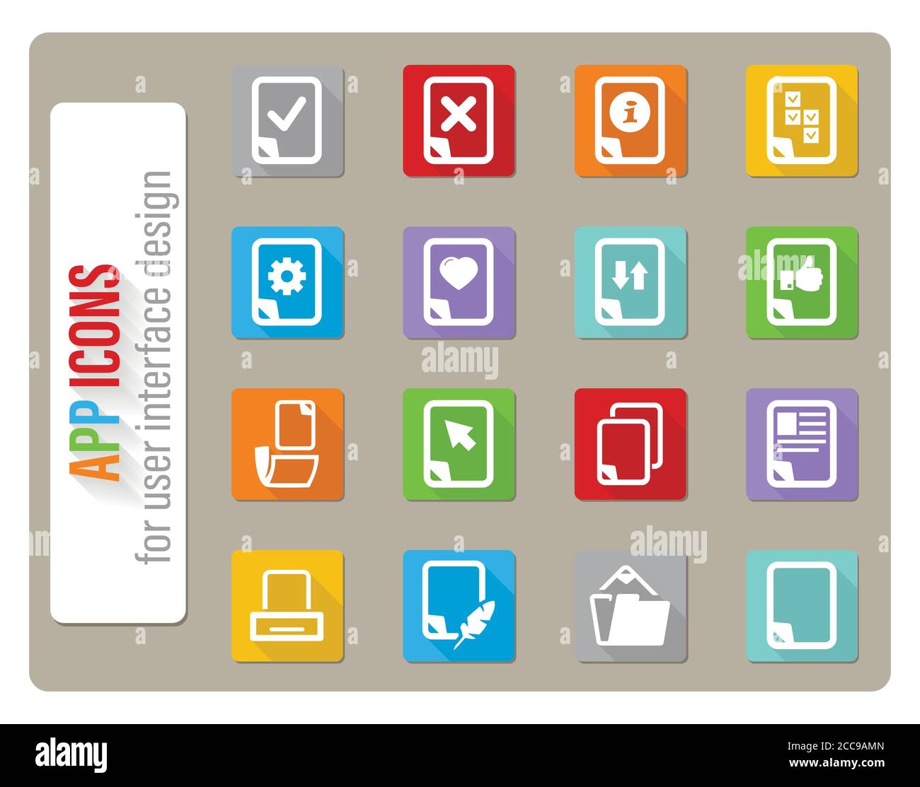 documents icon set Stock Vector Image & Art - Alamy