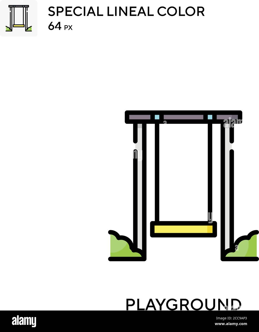Playground Special lineal color vector icon. Illustration symbol design ...
