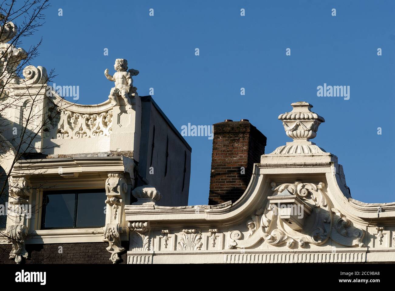 roof of a Typical Dutch Houses in Amsterdam Stock Photo - Alamy