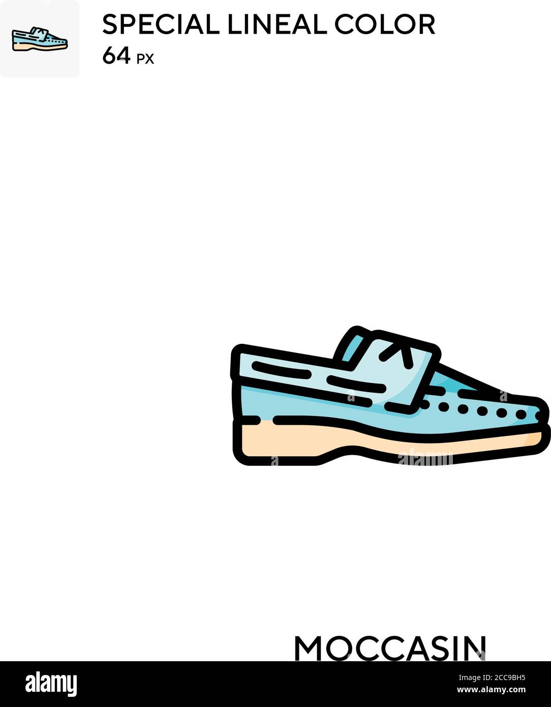 Moccasin Special lineal color vector icon. Illustration symbol design ...