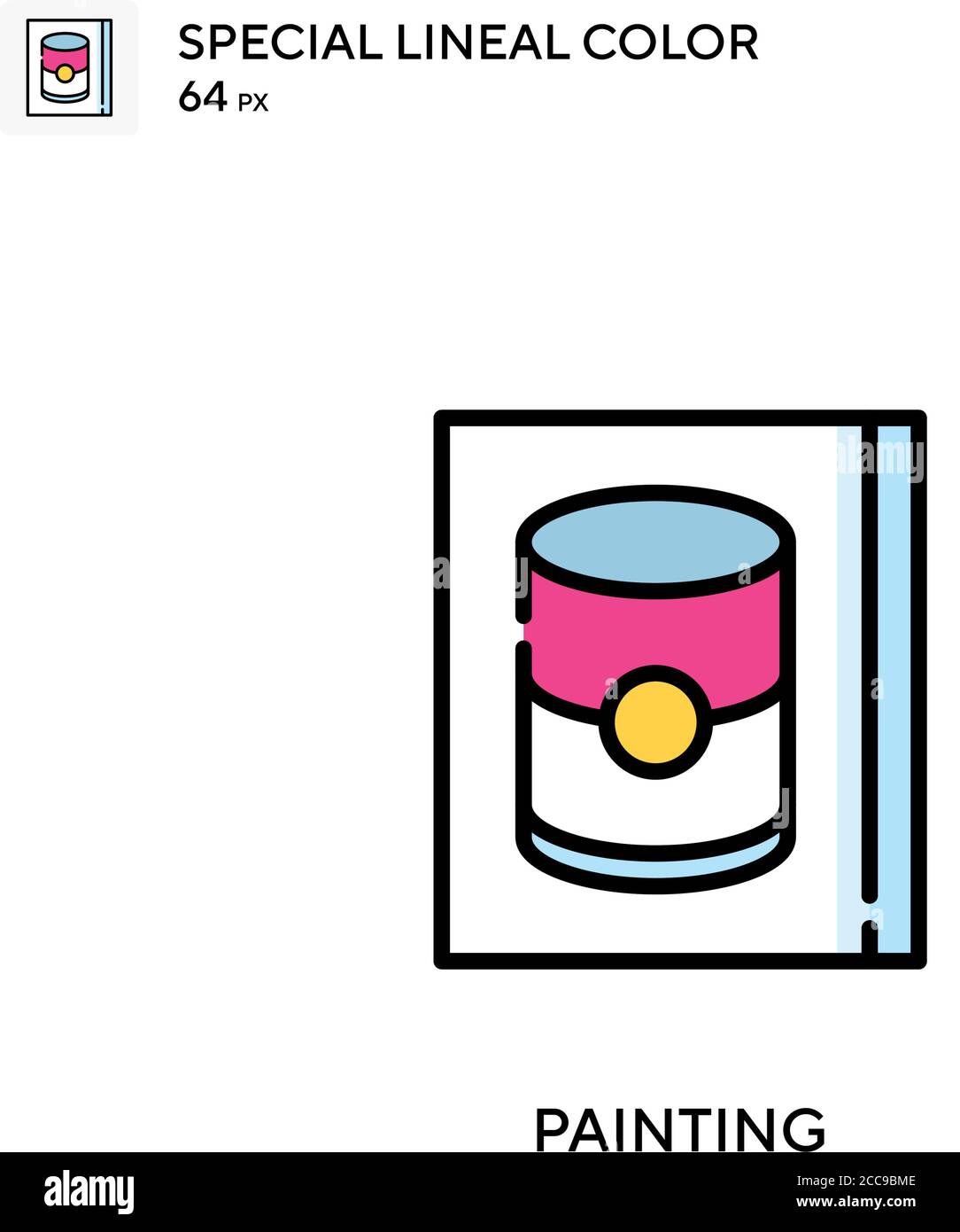 Painting Special lineal color vector icon. Illustration symbol design ...