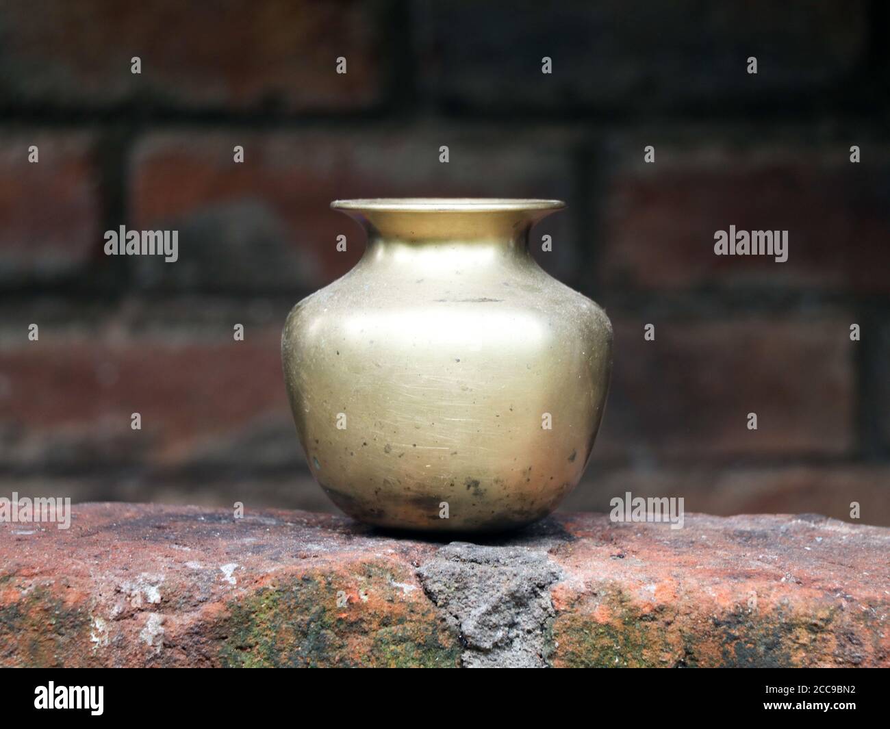 Montha, a traditional bronze vessel used in Kerala for holding water ...