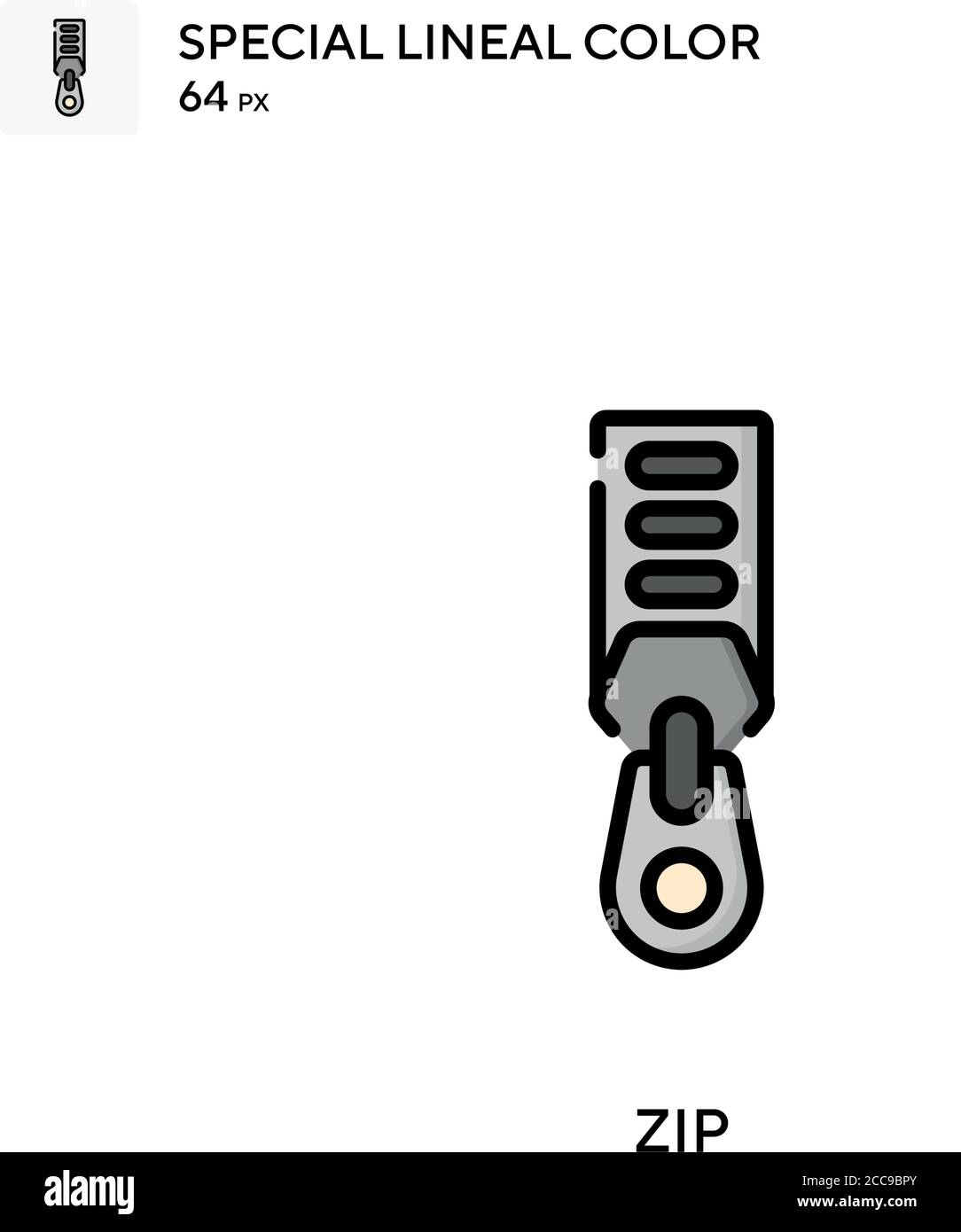 Zip Special lineal color vector icon. Illustration symbol design ...