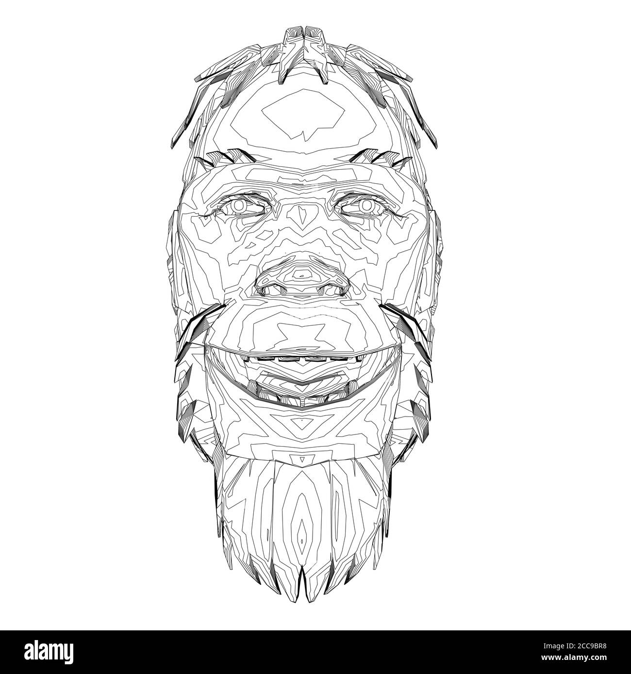 Neanderthal model Black and White Stock Photos & Images - Alamy