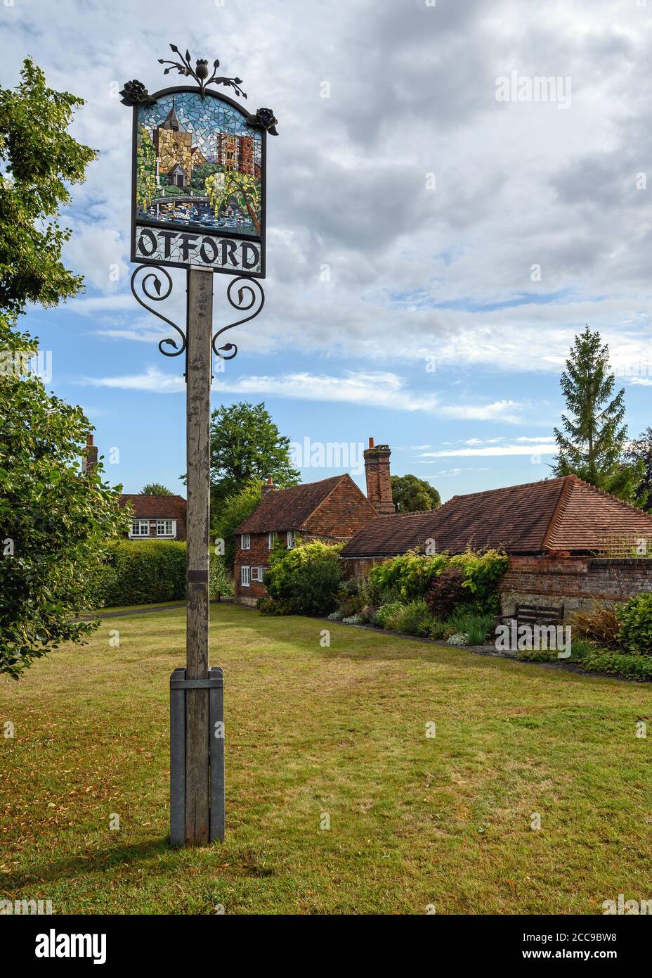 Otford village sign hi-res stock photography and images - Alamy