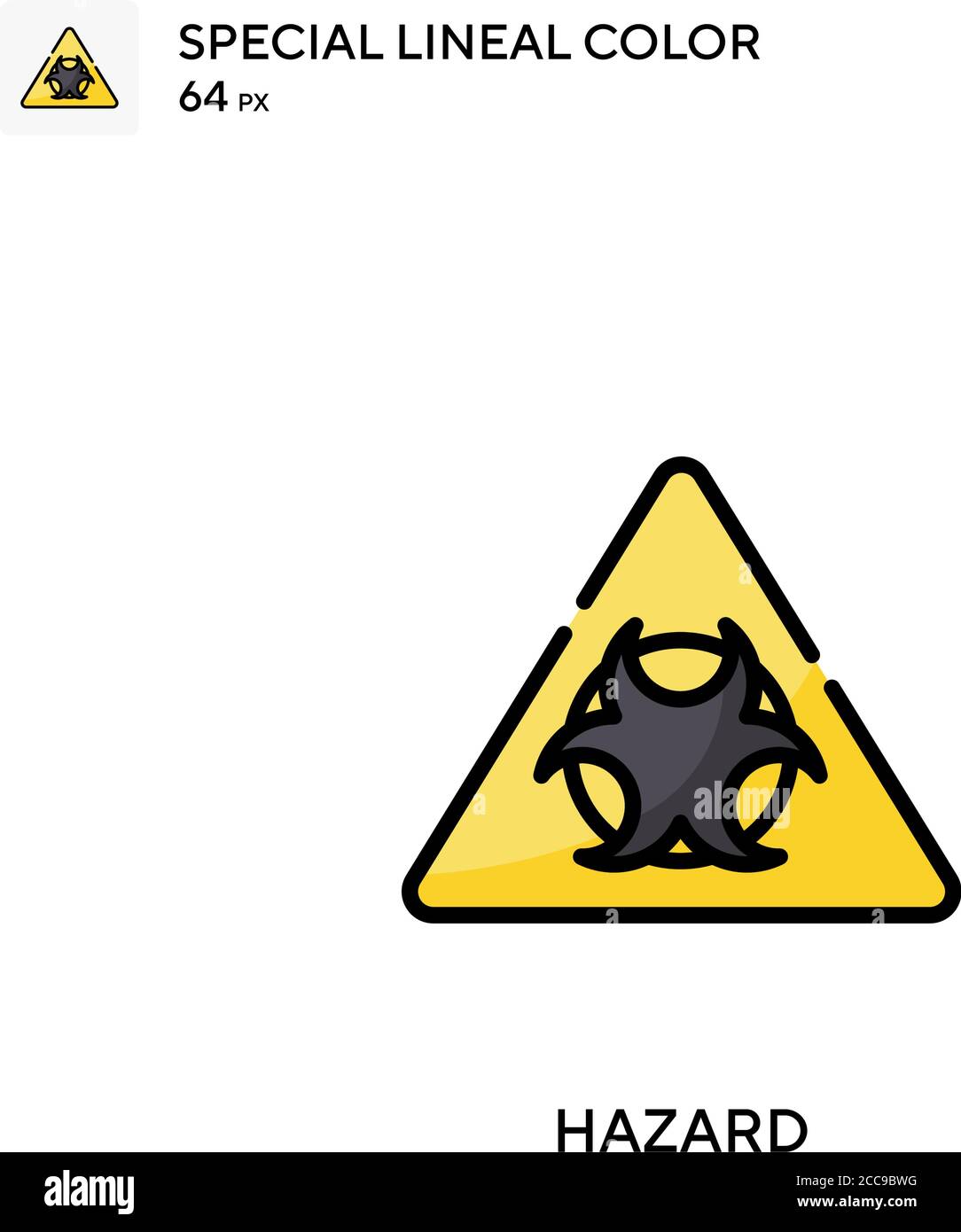 Hazard Special lineal color vector icon. Illustration symbol design ...