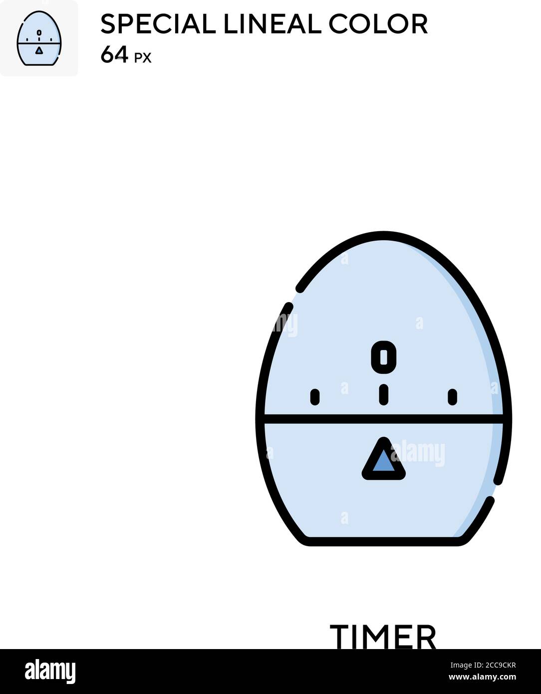 Timer Special lineal color vector icon. Illustration symbol design ...