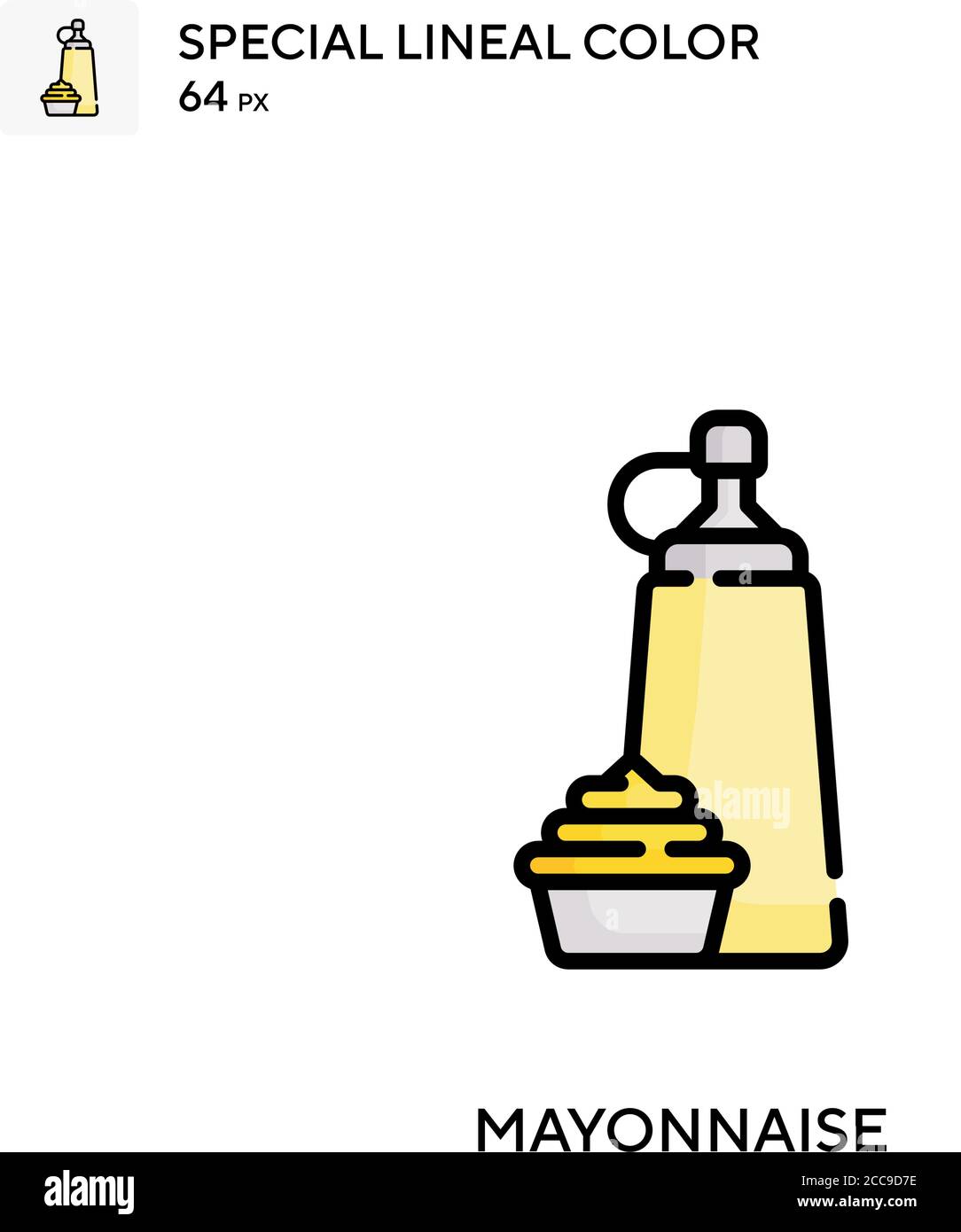 Mayonnaise Special lineal color vector icon. Illustration symbol design ...
