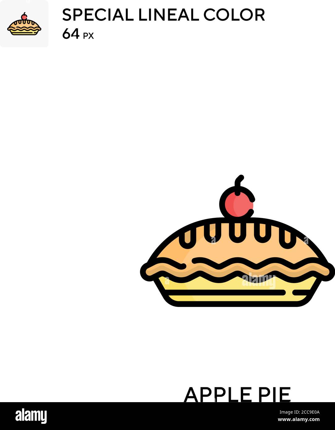 Apple tart with lattice Stock Vector Images - Alamy