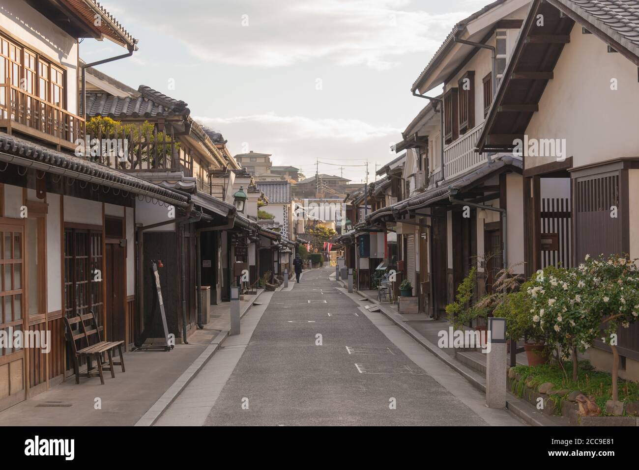 Okayama, Japan - Kurashiki Bikan historical quarter. a famous tourist ...