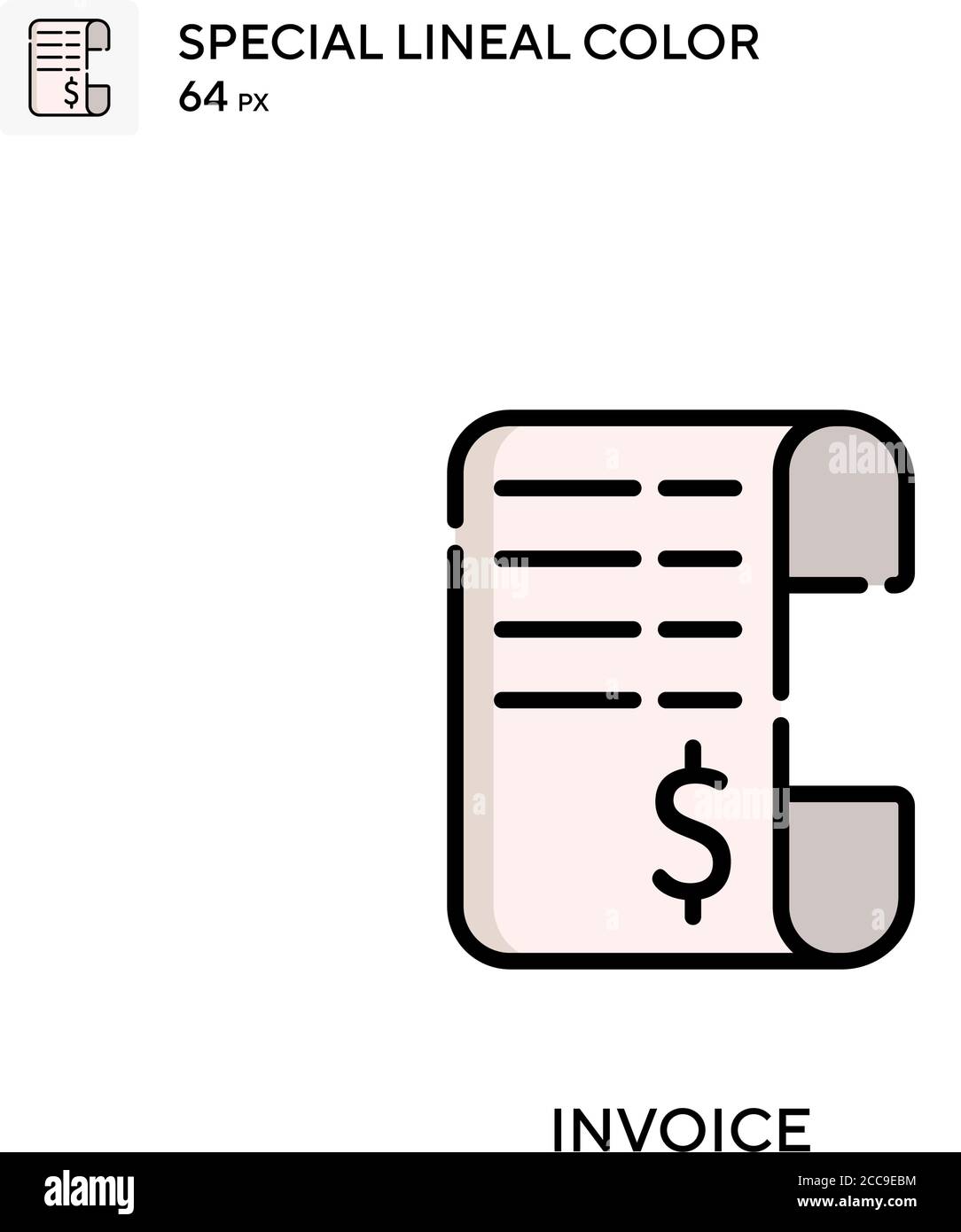 Invoice Special lineal color vector icon. Illustration symbol design ...