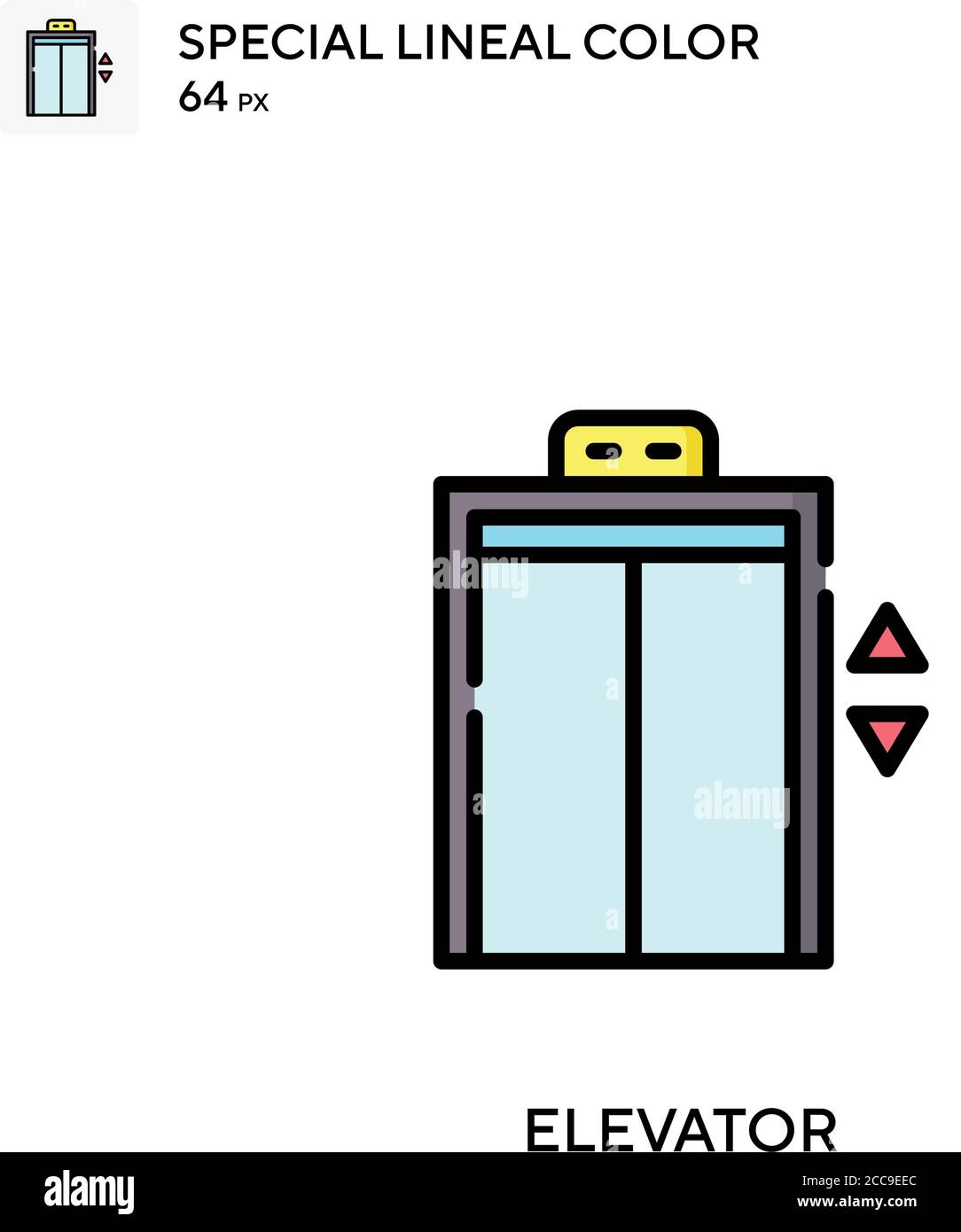 Elevator Special lineal color vector icon. Illustration symbol design ...