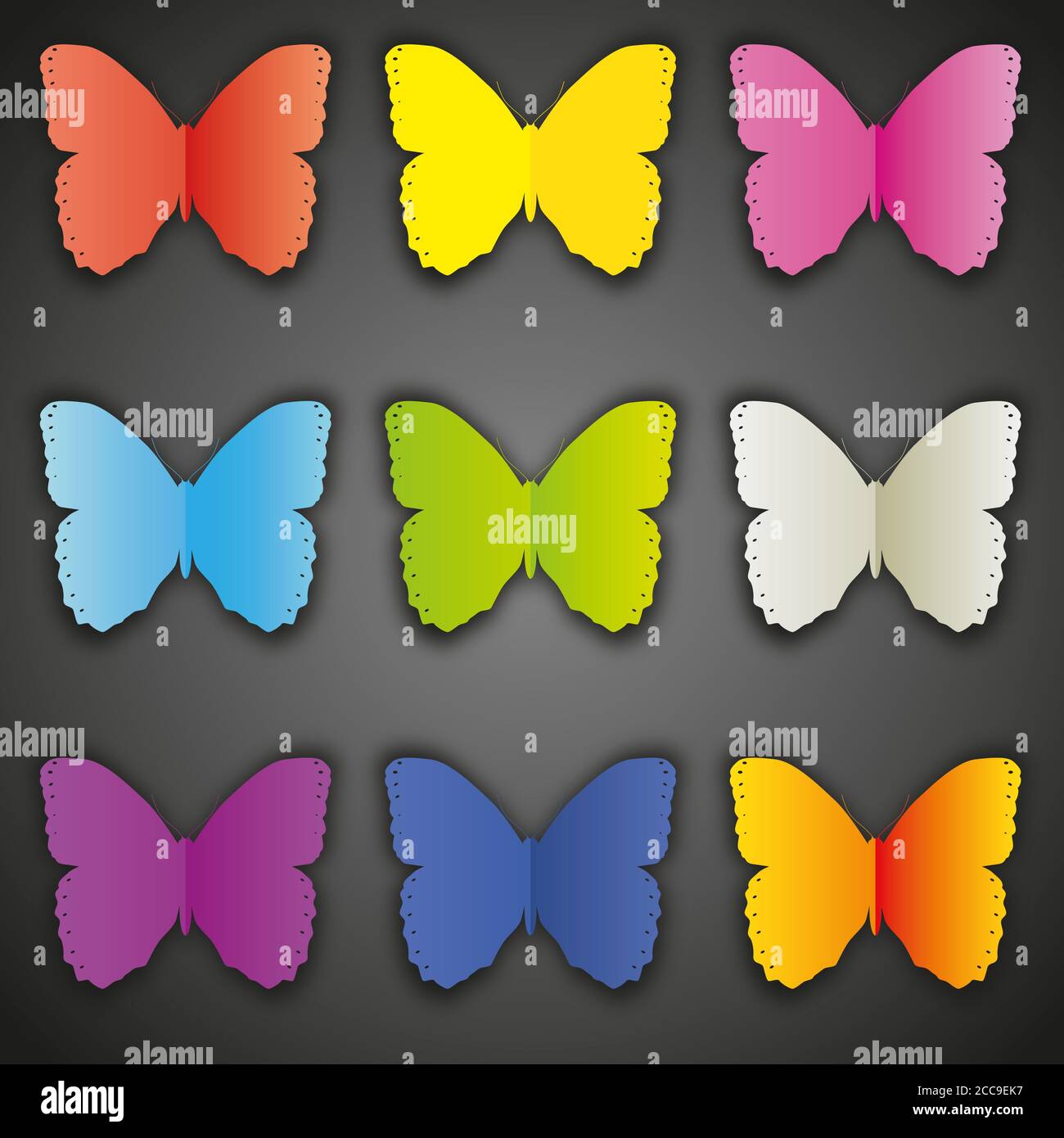 Cartoon butterflies hi-res stock photography and images - Alamy