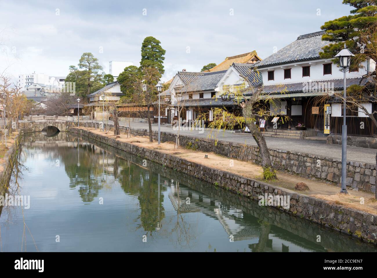 Okayama, Japan - Kurashiki Bikan historical quarter. a famous tourist ...