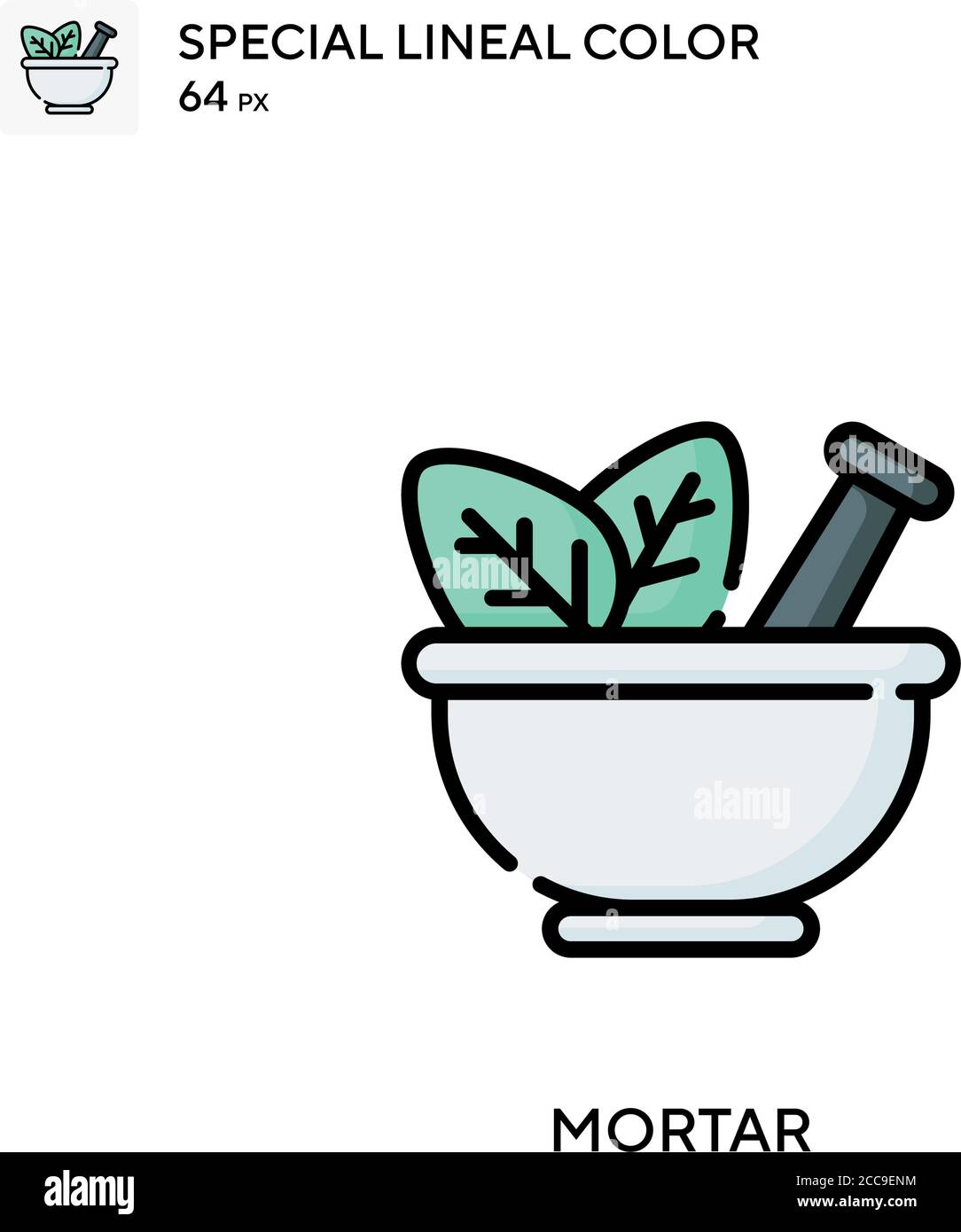 Mortar Special lineal color vector icon. Illustration symbol design ...
