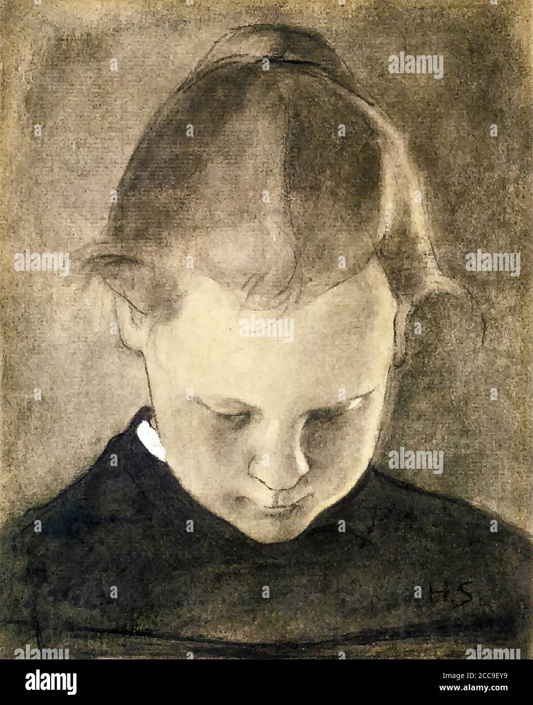 Schjerfbeck Helena - the Reading Girl 1 - Finnish School - 19th Century ...