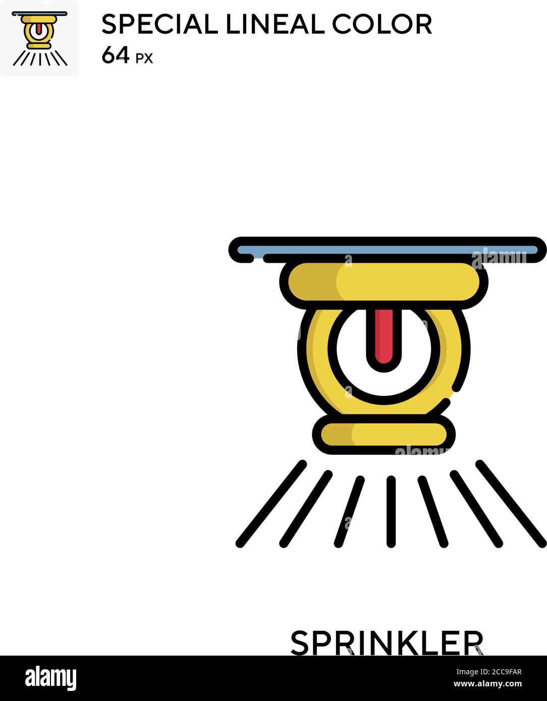 Sprinkler Special lineal color vector icon. Illustration symbol design ...