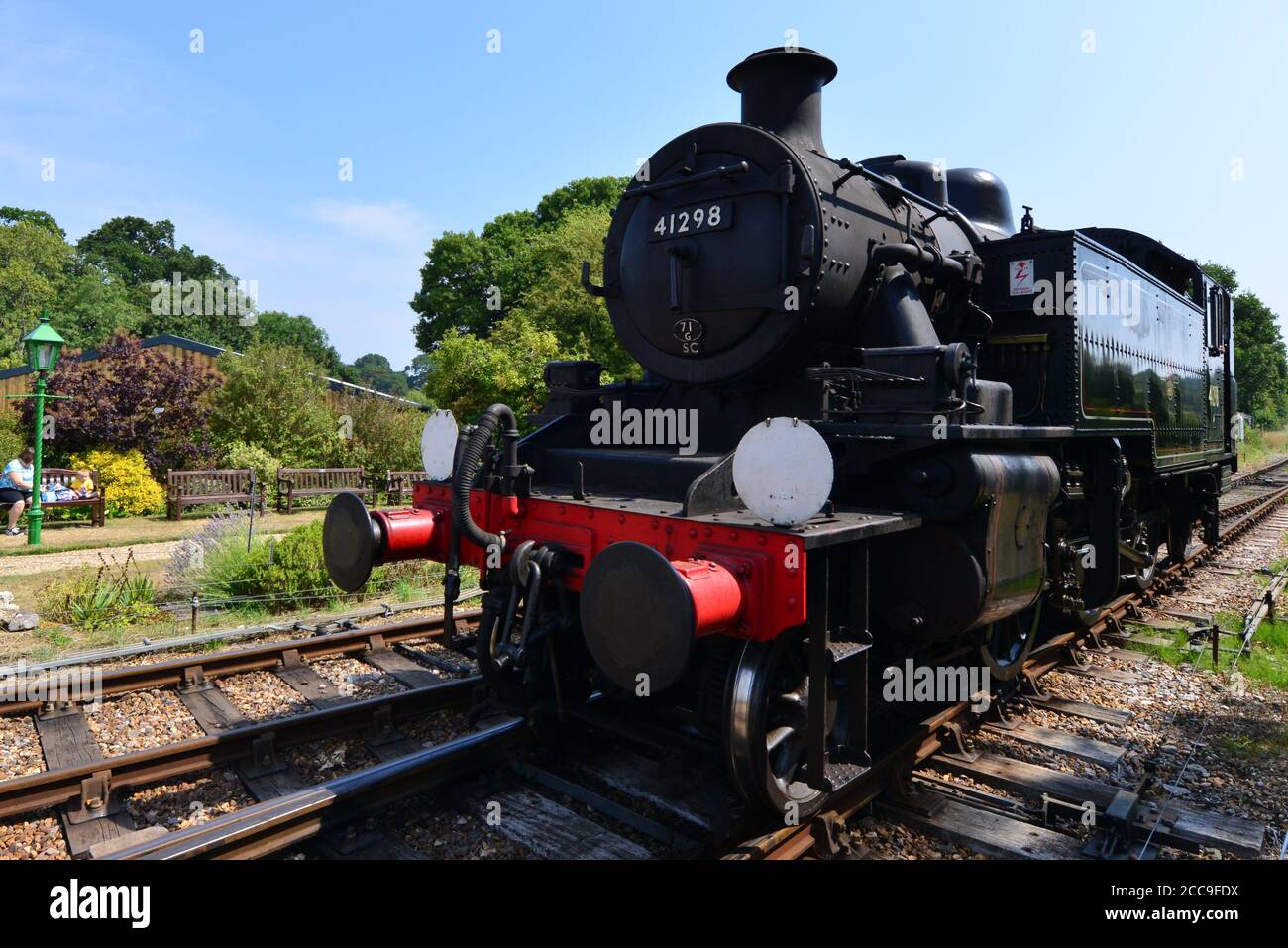 Ivatt class locomotive 2 MT Stock Photo - Alamy