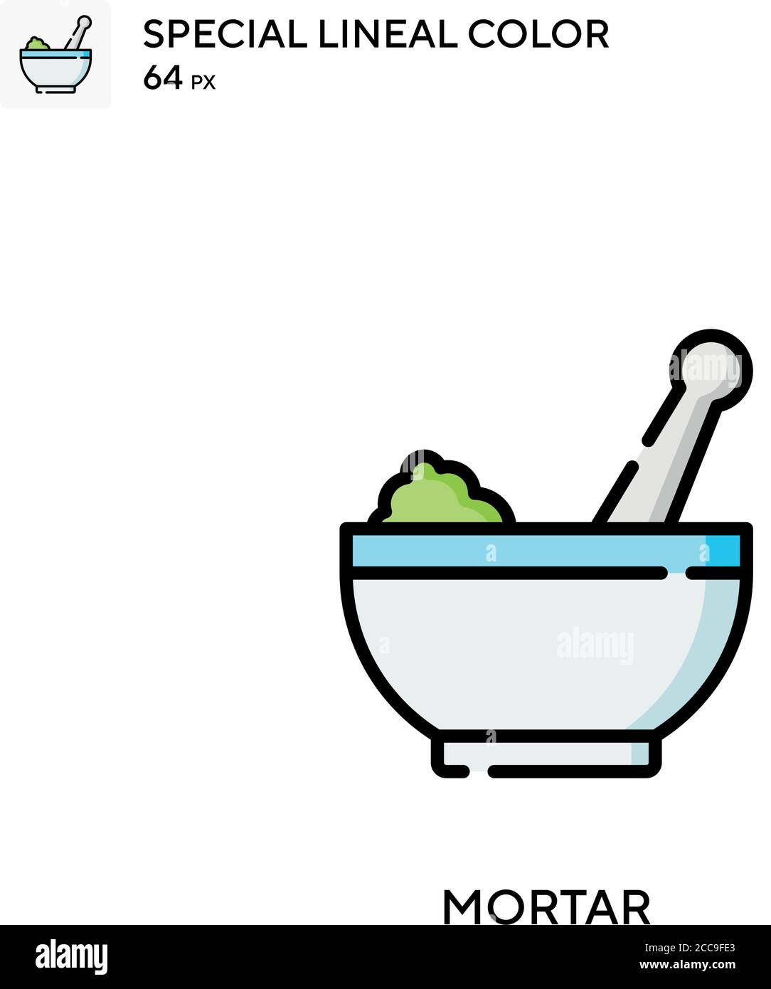 Mortar Special lineal color vector icon. Illustration symbol design ...