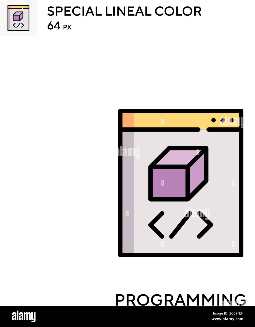 Programming Special lineal color vector icon. Illustration symbol ...