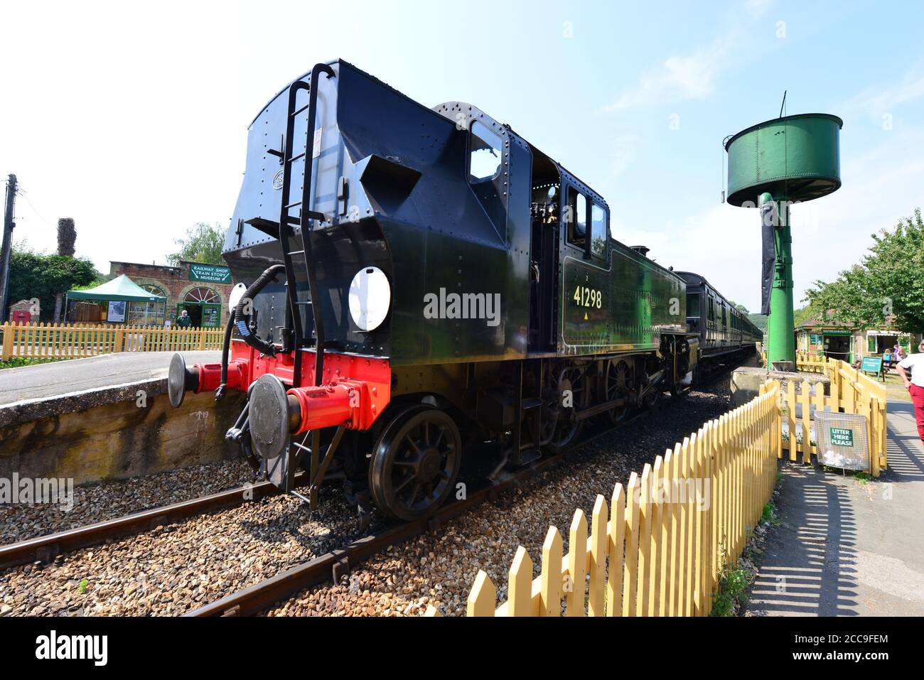 Ivatt class locomotive 2 MT Stock Photo - Alamy