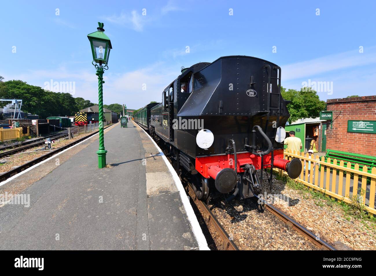 Ivatt class locomotive 2 MT Stock Photo - Alamy