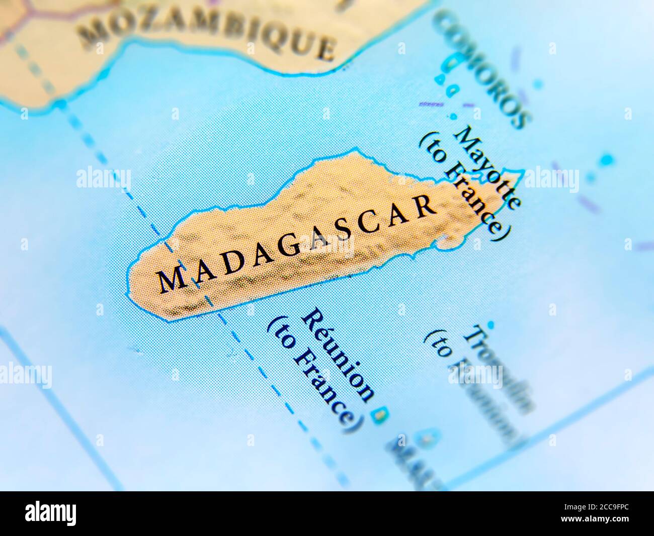 Geographic map of Madagascar Stock Photo - Alamy