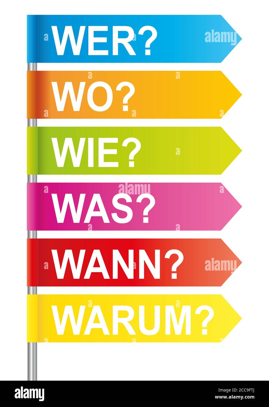 Illustration of various questions isolated on a white background Stock ...